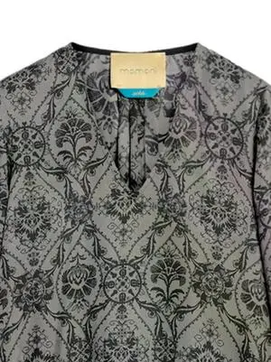 Momoni Naela Printed Silk Mini Dress