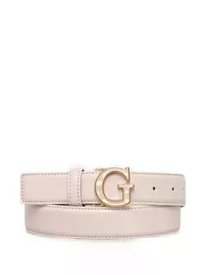 Guess Sally G Logo-plaque Buckle Belt - Pink