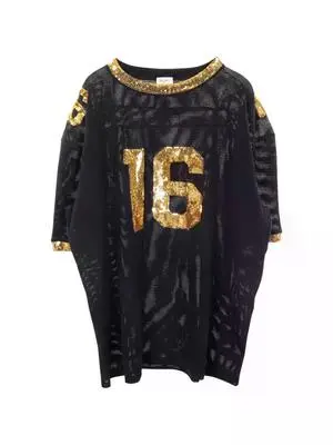 Celine Sequin-embellished "16" T-shirt
