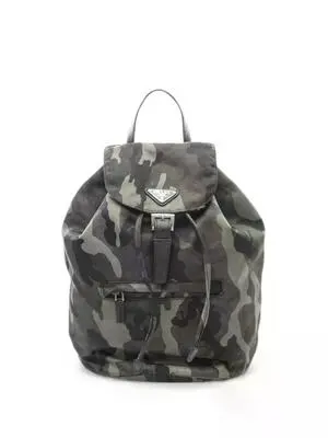 Prada Camouflage Pattern Backpack - Grey