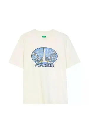 FLANEUR Euphoric Knitted T-shirt - White