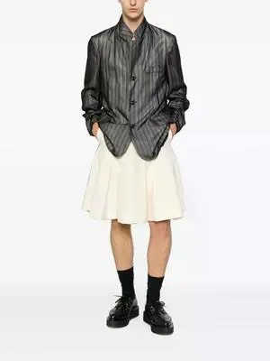 Comme Des Garçons Pleated Flared Midi Skirt