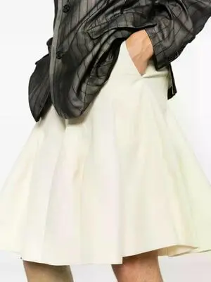 Comme Des Garçons Pleated Flared Midi Skirt
