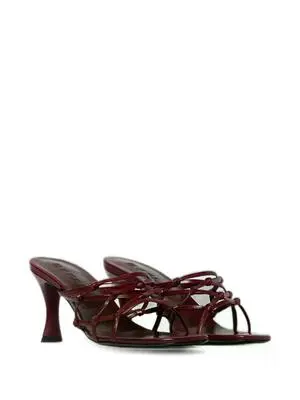By Far Malaya Sour Knotted Leather Sandals