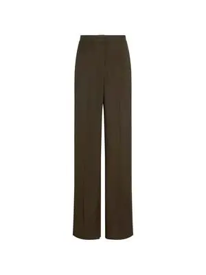 Proenza Schouler Eco Hammered Viscose Wide Leg Pants