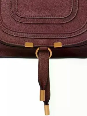 Chloé Marcie Grained Leather Shoulder Bag - Brown