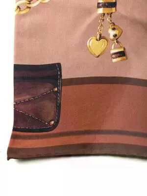 Chloé Paddington Silk Scarf - Brown