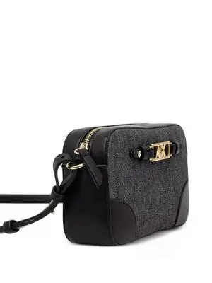 Armani Exchange Logo Plaque Crossbody Bag - Grey