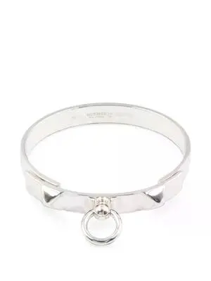 Hermès 1990s Pm Collier De Chien Bracelet - Silver