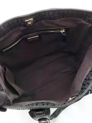 Fendi 2010s Zucchino Canvas Tote Bag