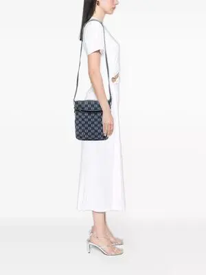 Loewe 2004 Anagram Coated Canvas Crossbody Bag - Blue