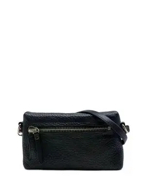 Burberry Mini Grainy Calfskin Rossett Crossbody Bag - Black