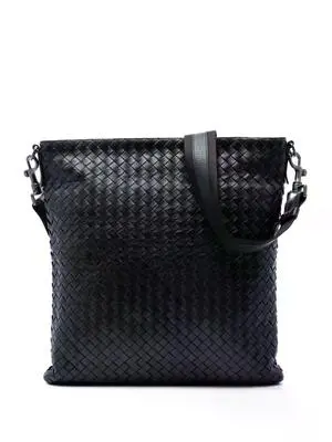 Bottega Veneta 2012-2026 Nappa Intrecciato Vn Crossbody Bag - Black