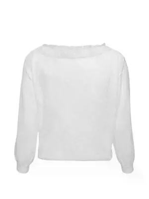 GLOWNY Sherbet Fringe-trim Cardigan