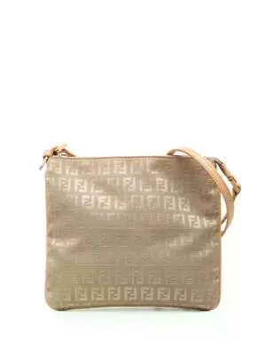 Fendi 2000-2010 Zucchino Canvas Crossbody Bag - Neutrals