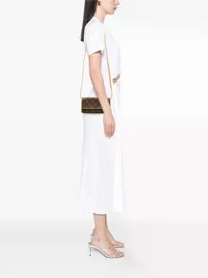 LOUIS VUITTON 2002 Monogram Pochette Twin Pm Crossbody Bag