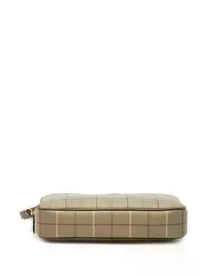 Burberry Vintage Check Canvas Clutch Bag