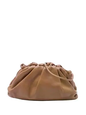 Bottega Veneta 2012-2026 Lambskin The Mini Pouch Crossbody Bag - Brown