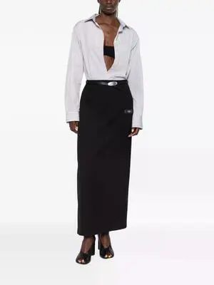 Mihara Yasuhiro Logo-patch Maxi Skirt