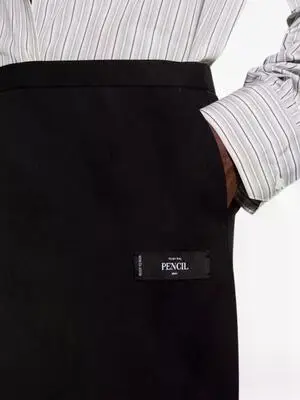 Mihara Yasuhiro Logo-patch Maxi Skirt