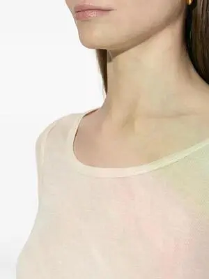 LEMAIRE Ribbed-knit Short-sleeve Top