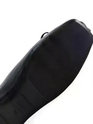 NOTABENE Serena Bow-detail Square-toe Ballet Flats