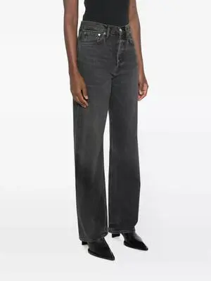 AGOLDE Faded-effect Wide-leg Jeans