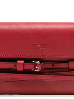 Moschino Buckle-detail Chain-strap Wallet - Red