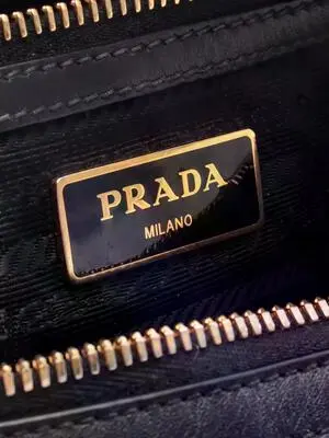Prada Logo Jacquard Shoulder Bag