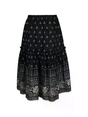 CHRISTY LYNN Barbara Tiered Maxi Skirt