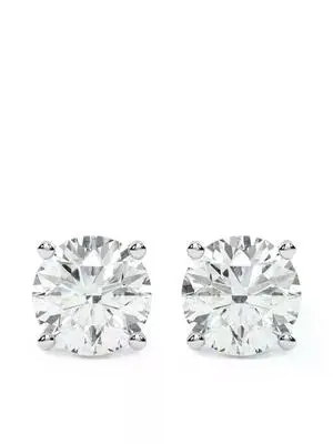 DIAMOND ESSENTIALS Diamond Solitaire Earrings - Silver