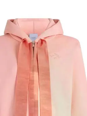 PATOU Zip-up Hoodie With Bow Detail