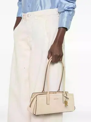 Michael Kors Laila Logo-plaque Shoulder Bag - Neutrals