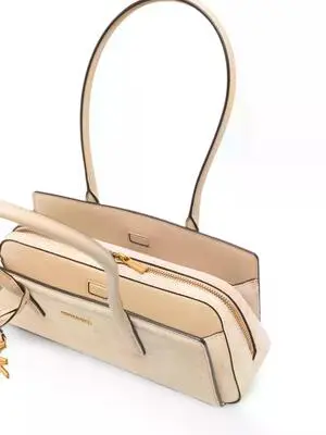 Michael Kors Laila Logo-plaque Shoulder Bag - Neutrals