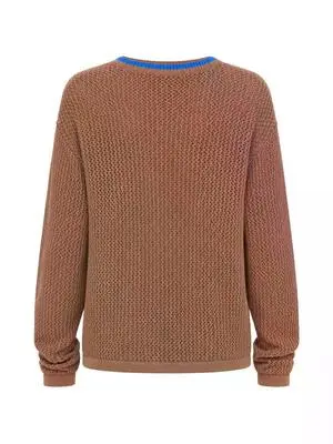 The Upside Avalon Bayli Open-knit Cotton Sweater - Brown
