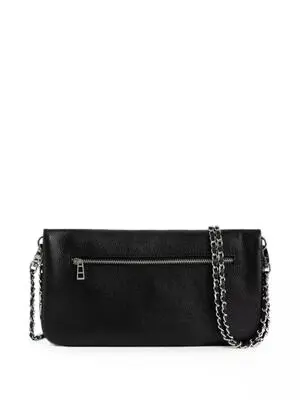 Zadig&Voltaire Rock Arty Tag Clutch In Grained Leather