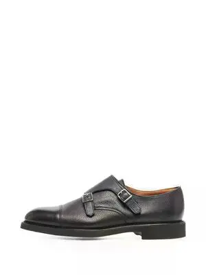 DOUCAL'S Double-buckle Monk-strap Loafers - Blue