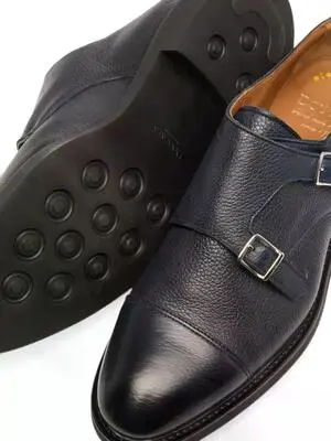 DOUCAL'S Double-buckle Monk-strap Loafers