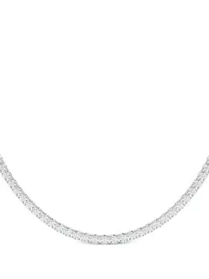 DIAMOND ESSENTIALS Diamond Essentials 14K White Gold 7.0 Carat Tennis Necklace