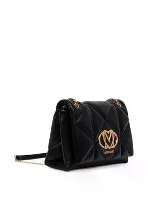 Moschino Logo-plaque Quilted Crossbody Bag