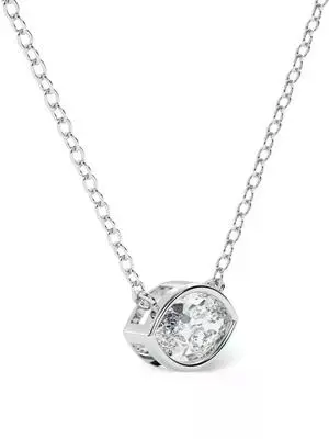 DIAMOND ESSENTIALS Diamond Solitaire Necklace - Silver