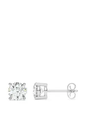 Diamond Essentials 14k White Gold Round-cut Diamond Stud Earrings