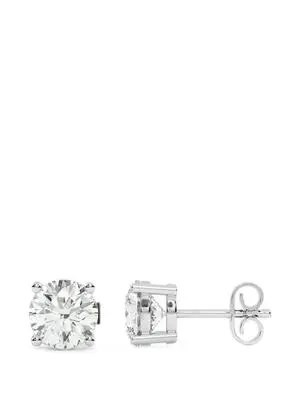 Diamond Essentials 14k White Gold Laboratory-grown Diamond Stud Earrings