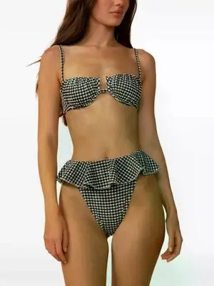 MONTCE Tamarindo Ruffled Bikini Bottoms - Black