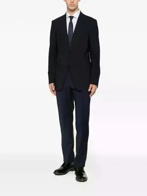 VELA SHOP Pressed-crease Tailored Trousers - Blue