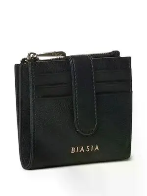 BIASIA Logo-plaque Zip-fastening Wallet - Black