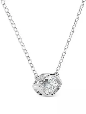 DIAMOND ESSENTIALS 14k White Gold Marquise-cut Diamond Solitaire Pendant Necklace