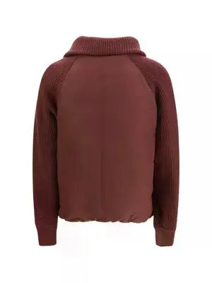 Brunello Cucinelli Padded Knitted-sleeve Jacket