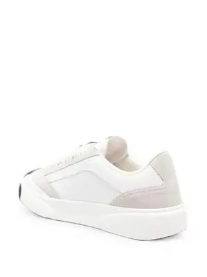Casablanca Suede-panelled Logo-print Sneakers - White