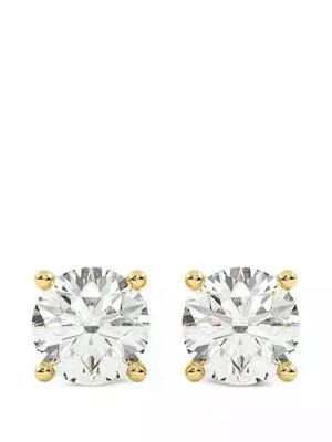 DIAMOND ESSENTIALS Lab-grown Diamond Stud Earrings In 14k Yellow - Gold